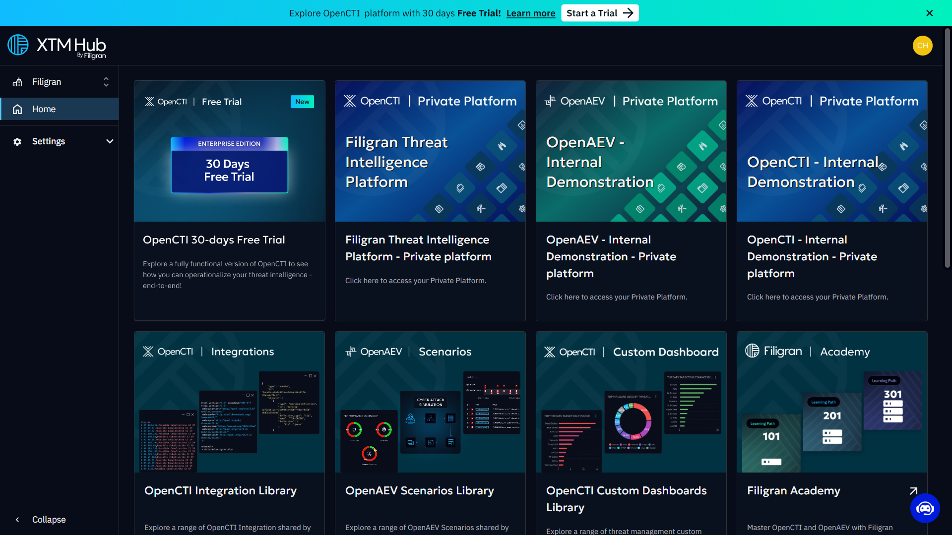 XTM Hub | Central forum for CTI resources and expertise by Filigran