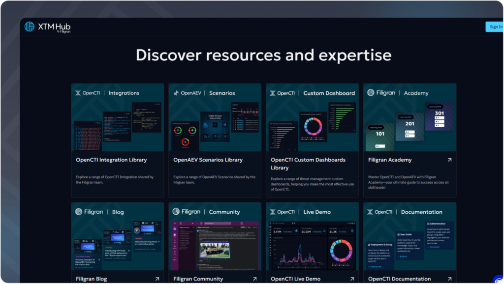 XTM Hub | Central forum for CTI resources and expertise by Filigran