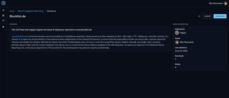 Discover, Share, and Use High-Quality CTI Feeds with Ease | Filigran Blog